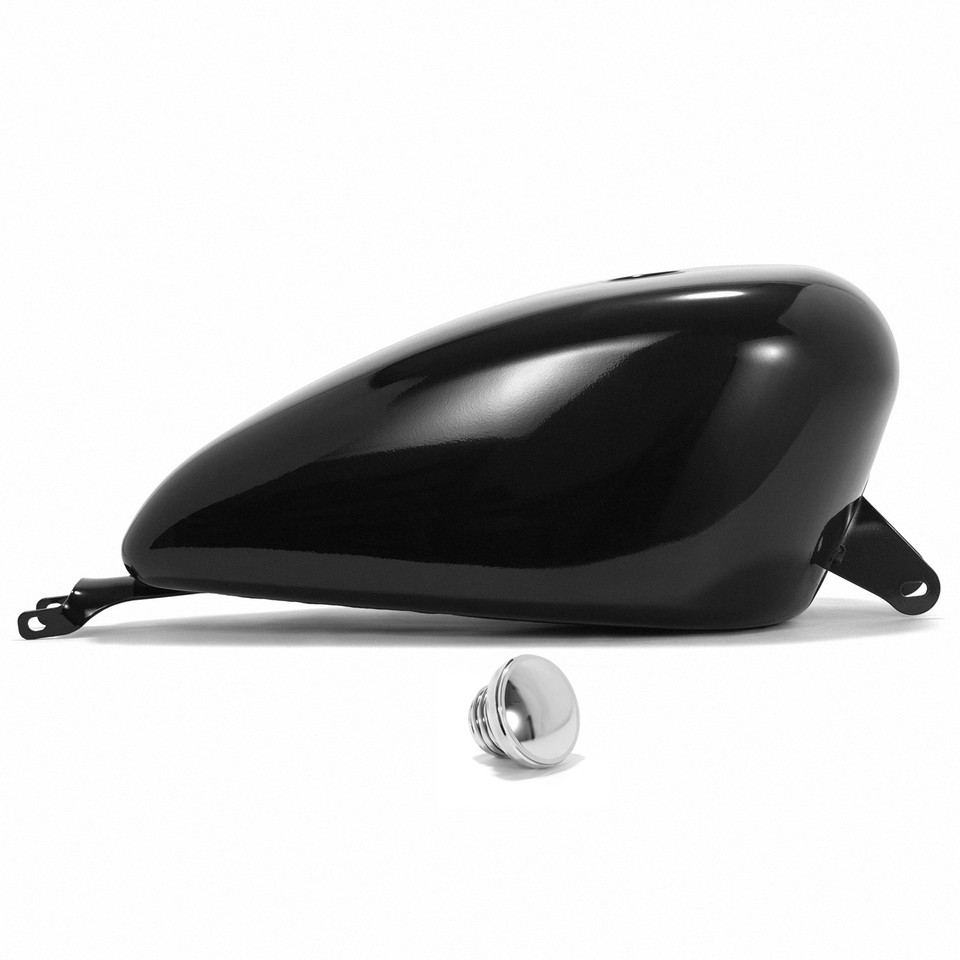 Gloss Black 4.2 Gal. Fuel Gas Tank For 07+Harley Sportster1200 ...