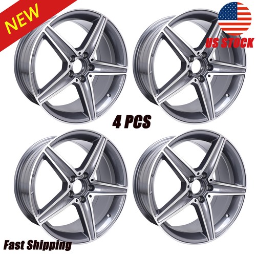Set of 4 18''x8.5'' Wheel Rim For Mercedes-Benz C200 C300 C350 E300 ...