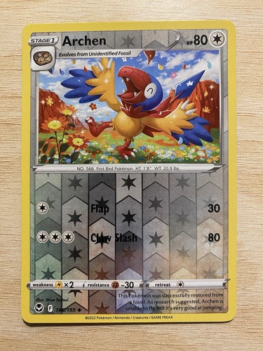 Archen 146/195 Reverse Holo Pokemon TCG: Silver Tempest | eBay