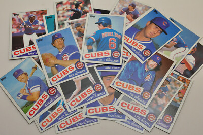 1985 Topps Chicago Cubs Set With Traded 28 Cards | eBay