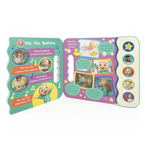 Cocomelon Yes, Yes Bedtime 5-Button Song Book: Sing and Read Toy Book ...
