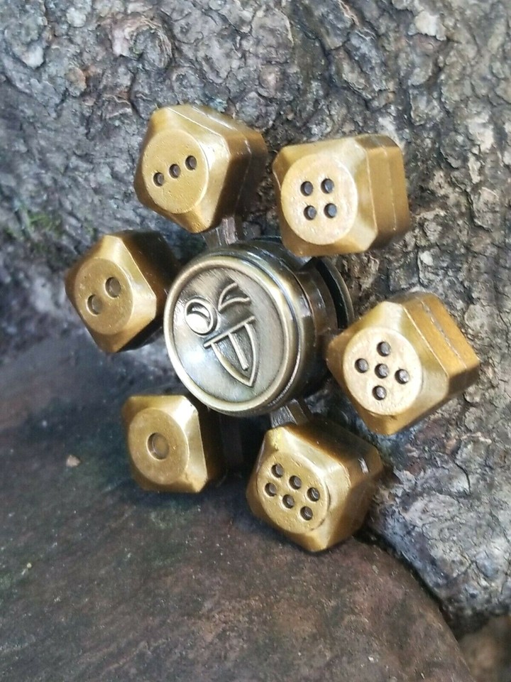 Craps Dice Metal Hand Fidget Spinner Bones, Casino, Good Luck Adult ...
