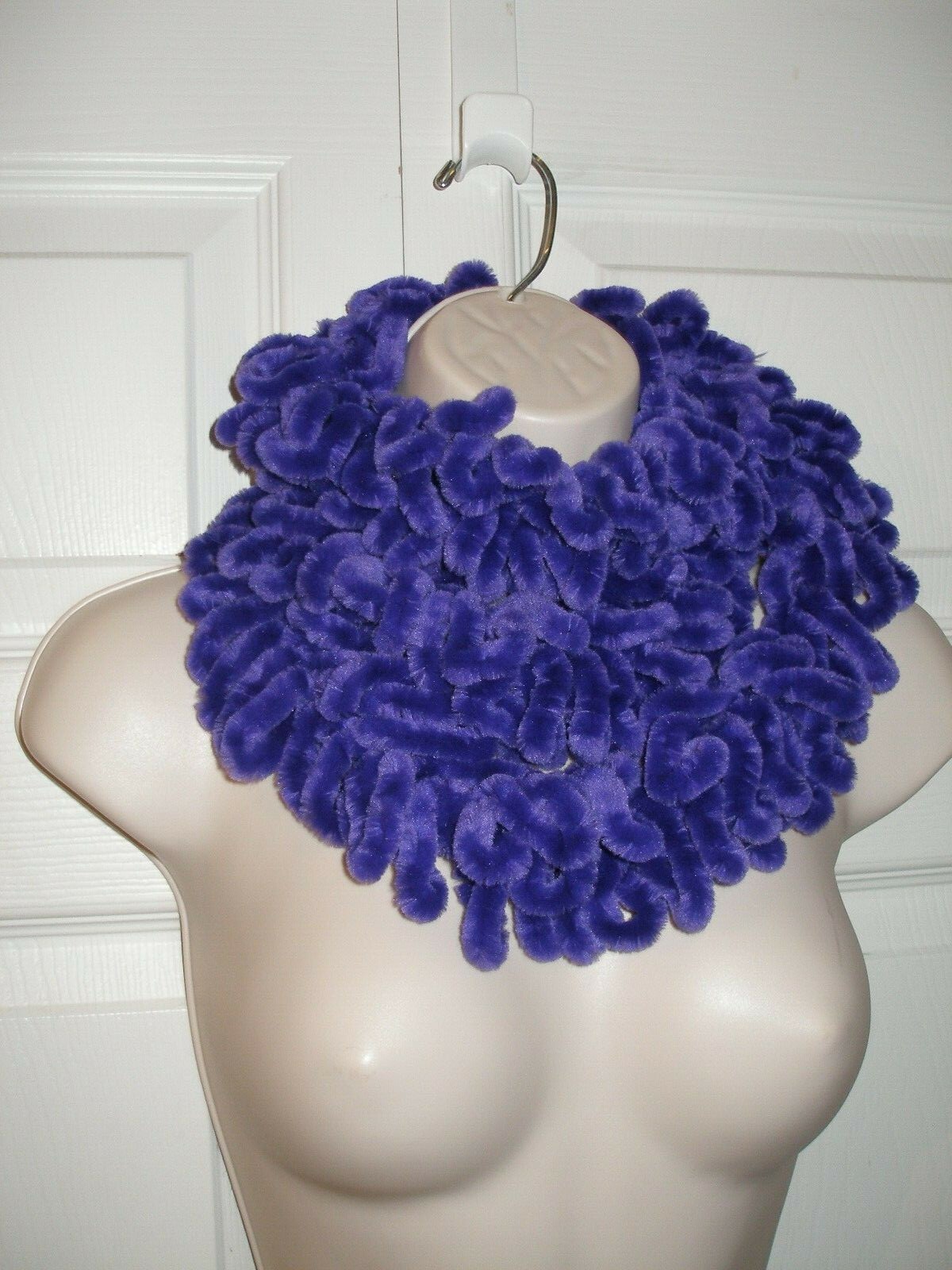 Purple Infinity Knit Neck Loop Ringlets Winter Neck Accessory New | eBay