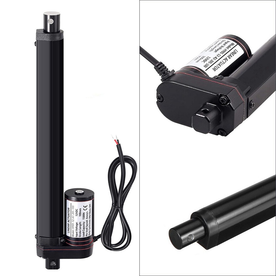 DC 12V Linear Actuator Remote Heavy Duty 2"~40" 1000MM 3000N 660lbs ...