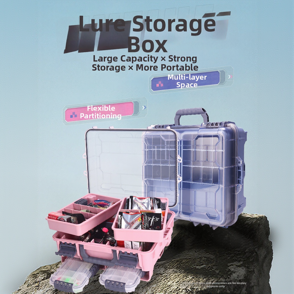 Easy Access Fishing Tackle Box with Customizable Layout Using Removable ...