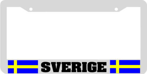 SVERIGE SWEDEN SWEDISH FLAG License Plate Frame | eBay