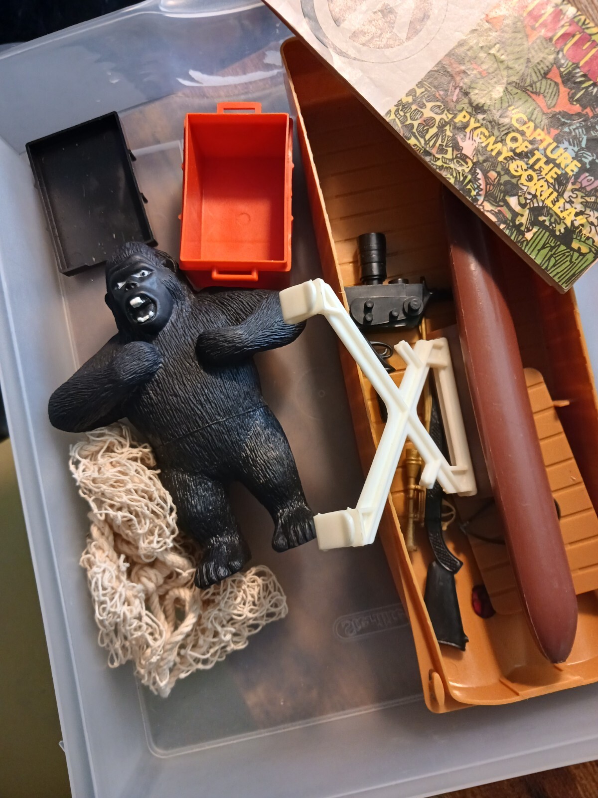 VINTAGE 1964 GI JOE ADVENTURE TEAM. CAPTURE OF THE PYGMY GORILLA LOT ...