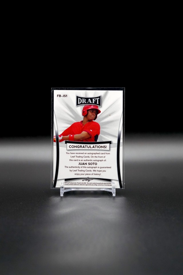 2018 Leaf Metal Draft Flashback Signature JUAN SOTO RC #FB-JS1 Auto | eBay