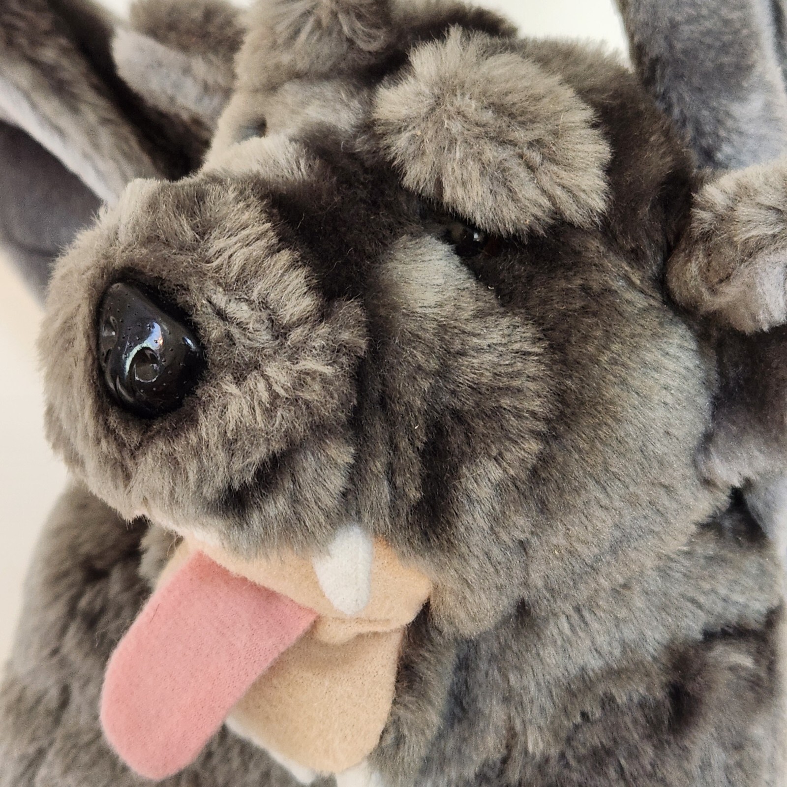 VINTAGE TOSCANO GUNTHER GARGOYLE GRAY STUFFED ANIMAL PLUSH TOY W/ WINGS ...