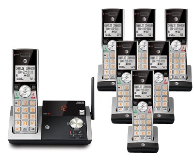 NEW AT&T 7 Handset Expandable Phone System with Answering System & Call ...
