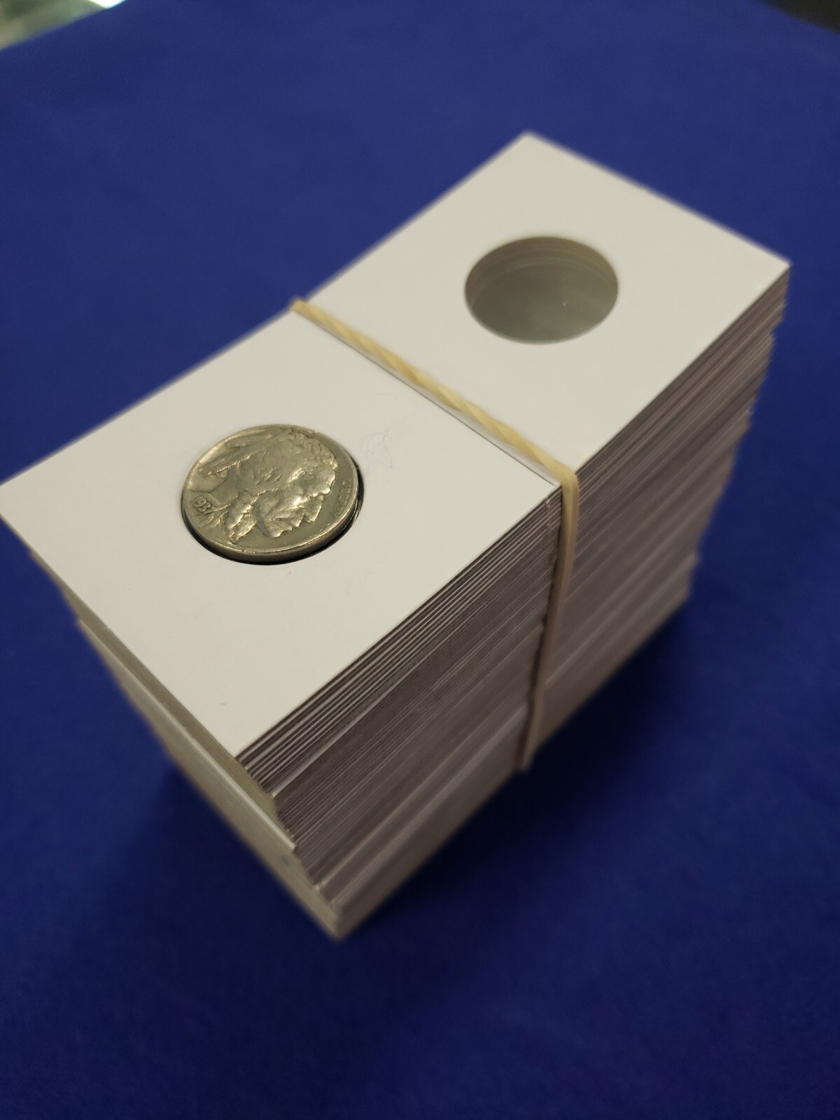 Nickel Size 2x2 White Cardboard Coin Holder 100 Flips | eBay UK
