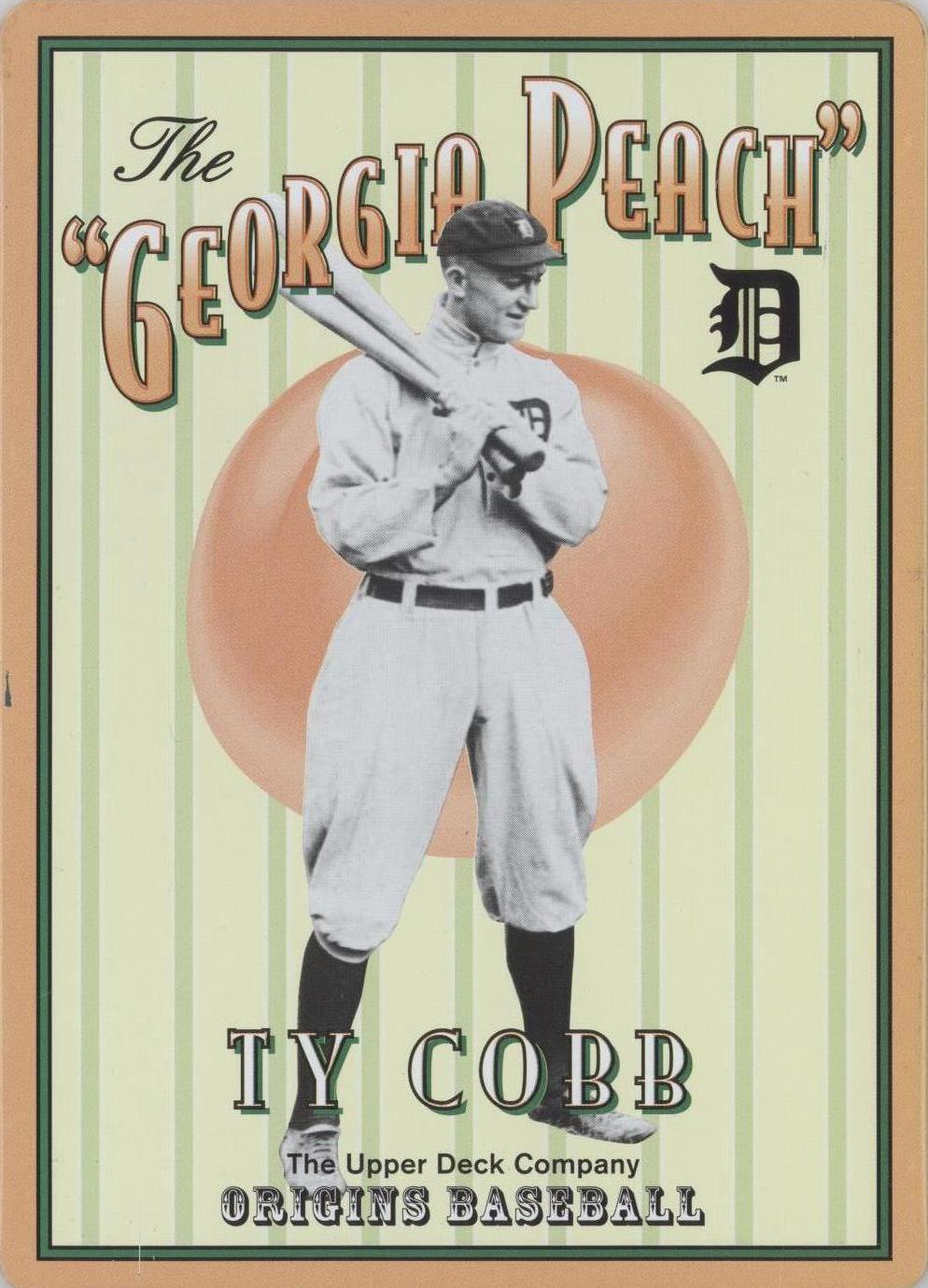 2005 Upper Deck Origins - Nostalgic Tin Advertisement Sign Ty Cobb for ...