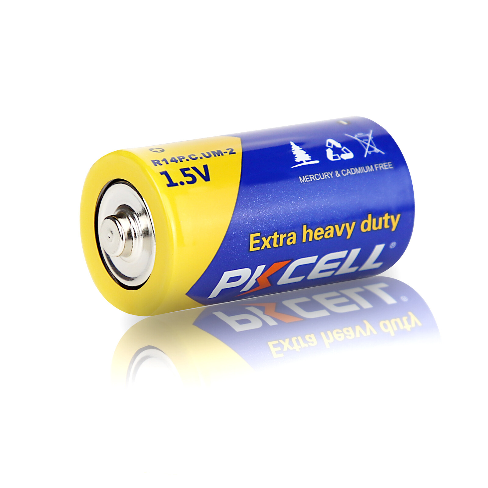 Extra Heavy Duty C / D Batteries 1.5V R14P PC1400 PC1300 E95 LR20 AM-1 ...