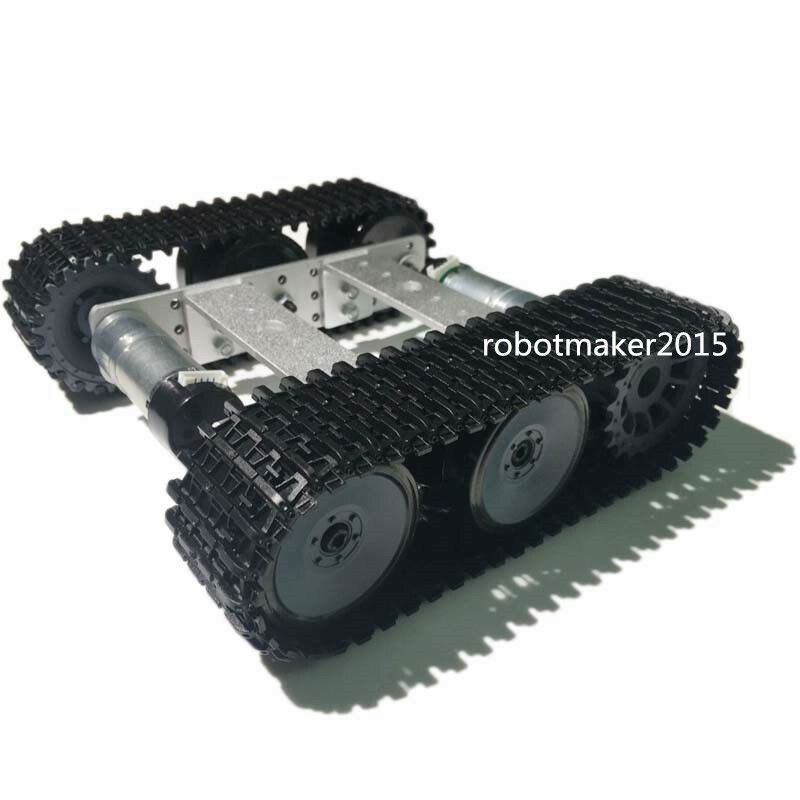 Aluminum Alloy 6WD Tracked Robot Tank Chassis for Arduino Education ...