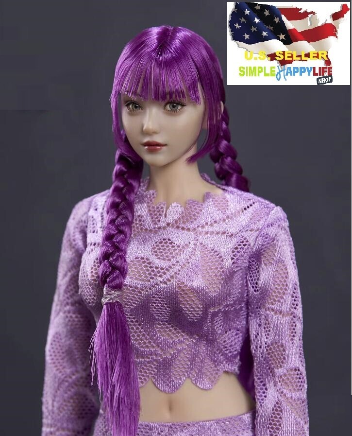 1/6 female Head Sculpt Moveable Eye For 12" Female Figure Phicen ZC008 ...