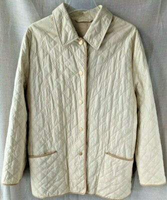 Basler Horst Basler Damen Jacke Beige Baumwolle Polyurethan Größe 42 ...