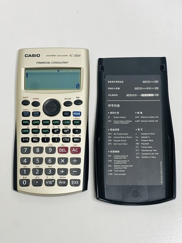 CASIO FINANCIAL CALCULATOR FC-100V FC100V FC100 Like New Condition | eBay