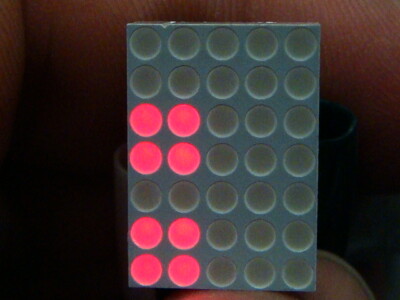 Lot 10 (Hi-Eff) RED HP 5x7 HDSP-L203 Dot Matrix LED Displays - New and ...