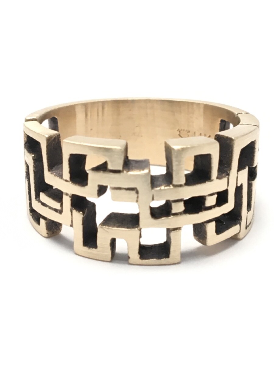 14K Yellow Gold Geometric Design Ring Size 10 (AP1099… - Gem