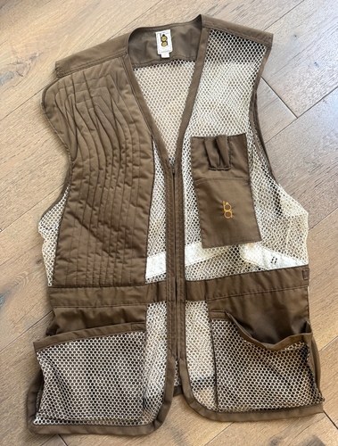 Bob Allen Brown Mesh Shooting Vest Men’s XL USA Made Clay Skeet Trap ...