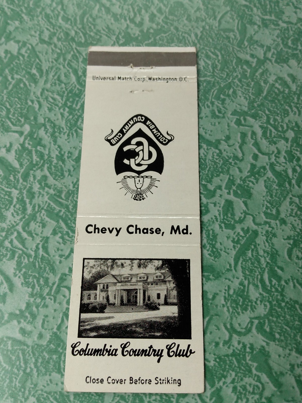 Vintage Matchbook Collectible Ephemera X5 Chevy Chase Maryland Columbia ...