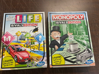 Monopoly + Life Rivals Edition 2 Player Game Brand NEW SEALED Lot Of 2 ...