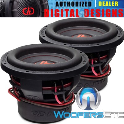 (2) DD AUDIO 610E-D4 10" WOOFERS 2400W DUAL 4-OHM SUBWOOFERS BASS SPEAKERS NEW | eBay