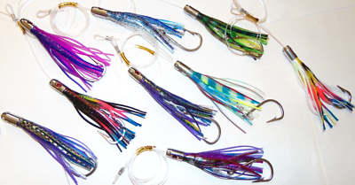 5 PACK JET HEAD SALTWATER FISHING LURE 5" WAHOO,TUNA,DOLPHIN,DORADO ...