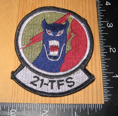 21-TFS Tactical Fighter Squadron U.S. Air Force Cloth Patch | eBay