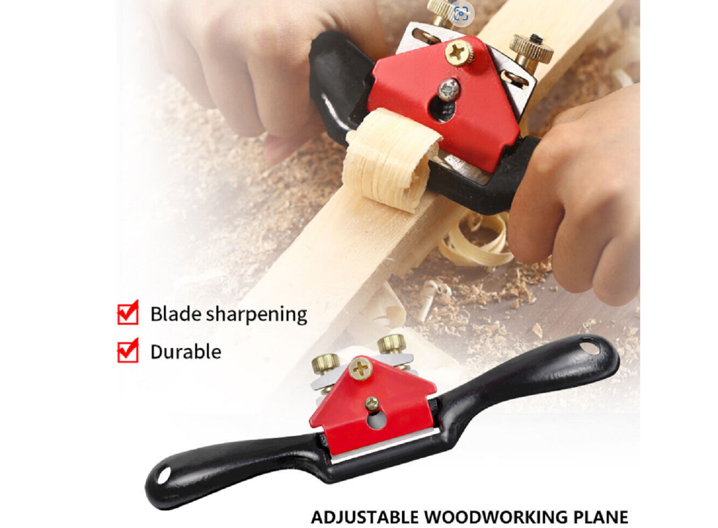 Adjustable 9 Inch Hand Planer Cut Edge Planer Screw Spoke Shave ...