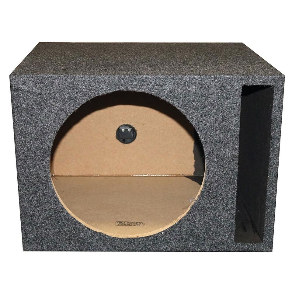 QPOWER SINGLE 12″ 12 INCH BASS VENTED SLOT-PORTED EMPTY SUBWOOFER BOX ...