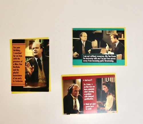 FRASIER television show vintage 1994-95 greeting cards lot of 3 Kelsey ...