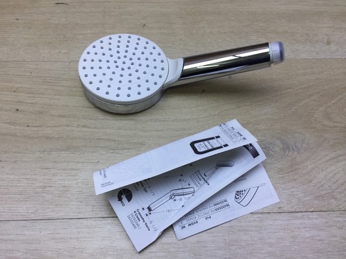 Hansgrohe 26333400 wassersparender Duschkopf Crometta, Weiß/Chrom ...