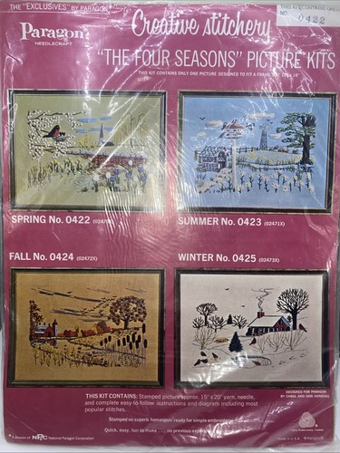 Vintage Paragon Creative Stitchery SPRING Picture Kit #0422 | eBay