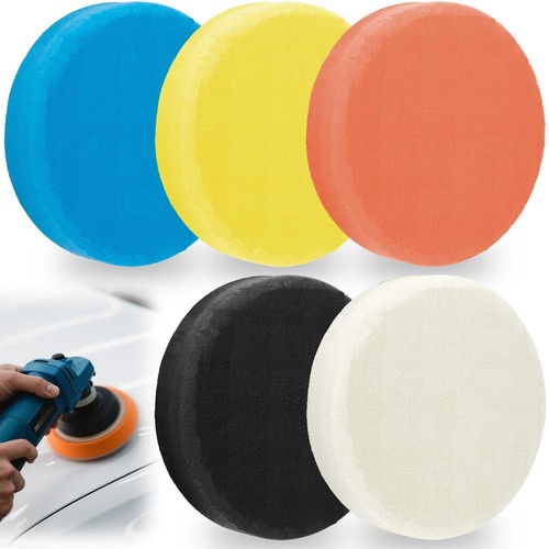 5 PCS 5 Inch Buffing Polishing Pads, Cutting Pads for Polisher, Body ...