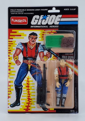 GI JOE INTERNATIONAL HEROES RED DOG FIGURE MOC SEALED FUNSKOOL INDIA ...