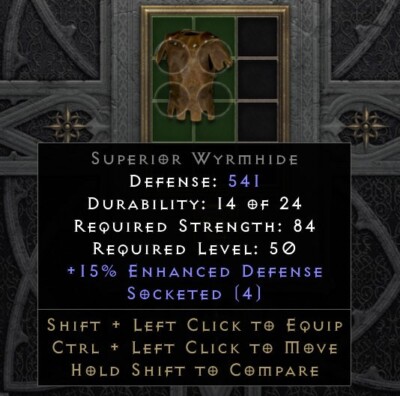 Diablo 2 Resurrected D2R NON-LADDER 4 Open Socket OS 15% Superior ...