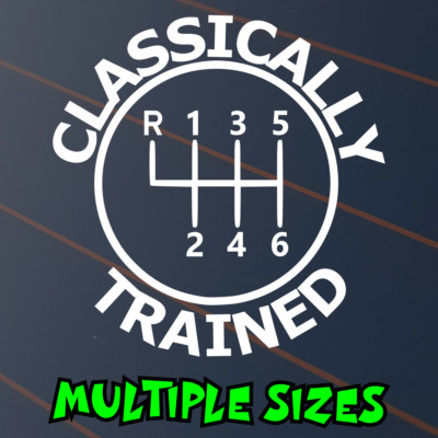 Manual Gear Shift Sticker Car Decal Window JDM 6 Speed Funny ...