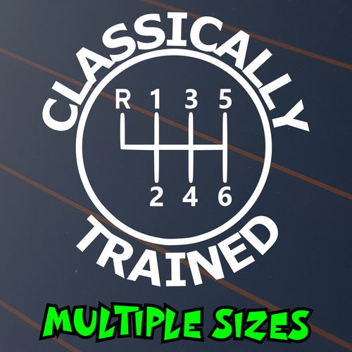 Manual Gear Shift Sticker Car Decal Window JDM 6 Speed Funny ...