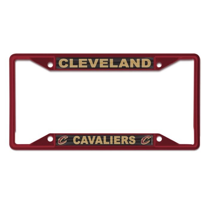 CLEVELAND CAVALIERS COLORED CHROME METAL LICENSE PLATE FRAME QUALITY ...