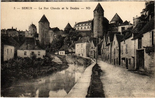CPA Semur Rue Chaude et le Donjon (1367589) | eBay