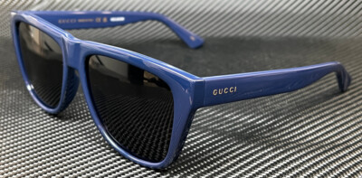 GUCCI GG1345S 004 Blue Grey Men's 57 mm Medium Sunglasses | eBay