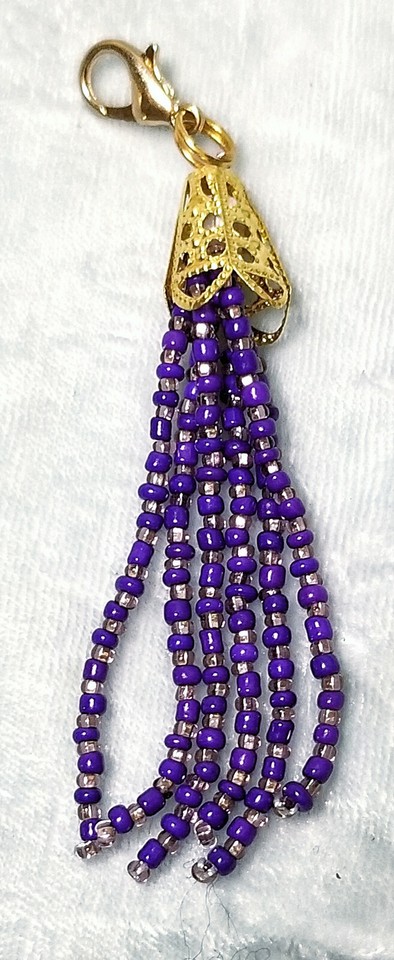 Tassels Clip-on Charms for Backpack Purse Zipper Metal Silk STOCKING ...