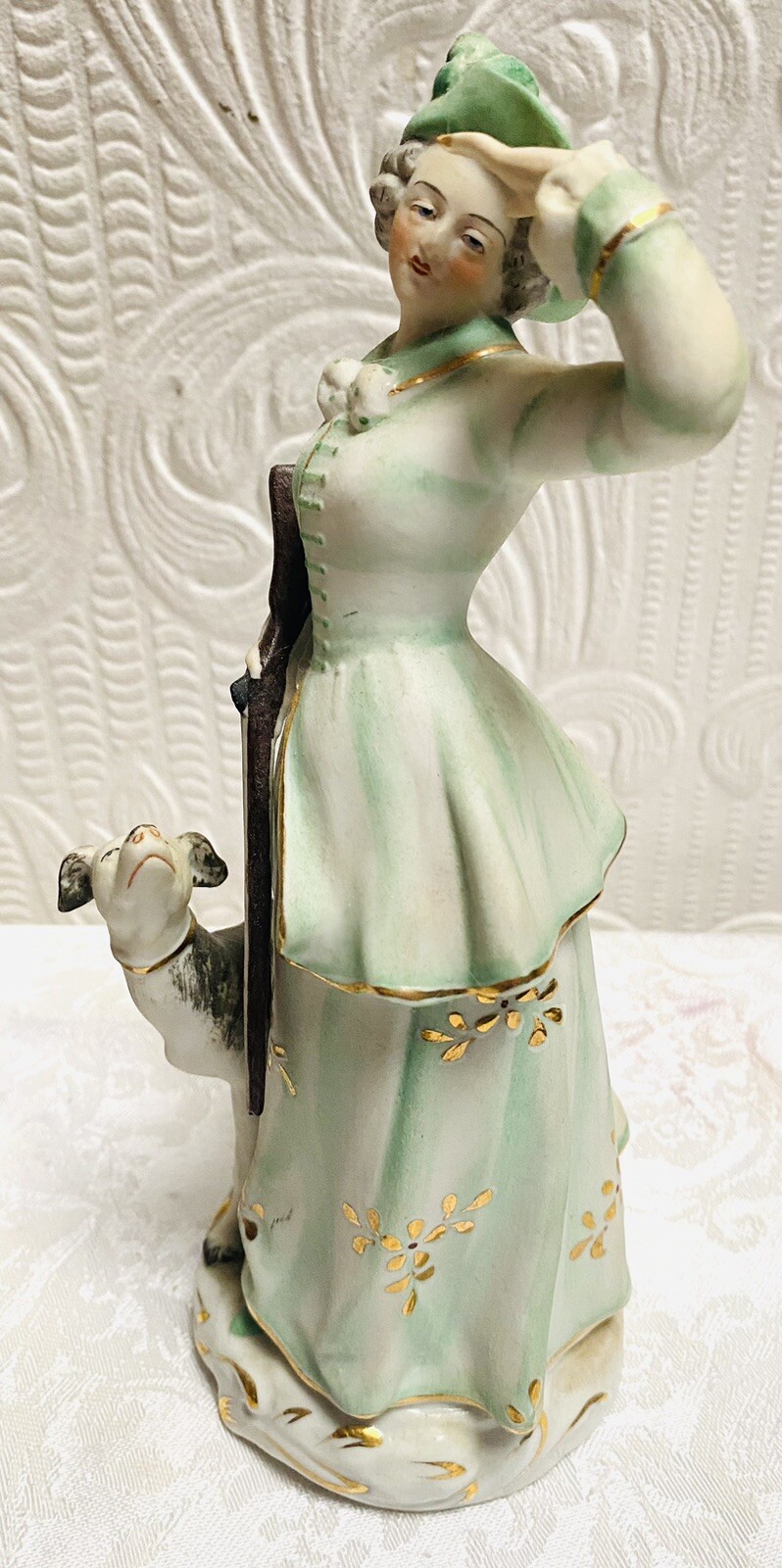 Pair Antique Sitzendorf Figurines With Dogs | eBay