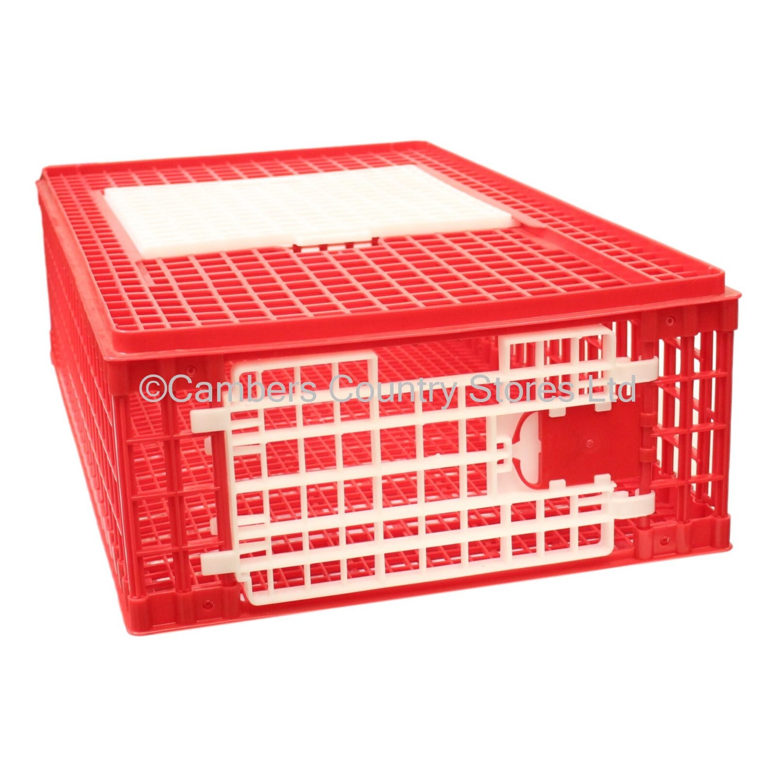 NEW Heavy Duty Plastic Large Poultry & Fowl Transport Box Cage Crate ...