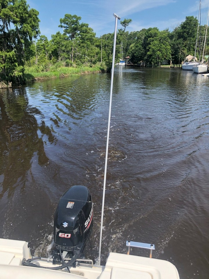 Cajun Anchor - Shallow Water Anchor - Deck Mount Bracket by Halk Marine ...