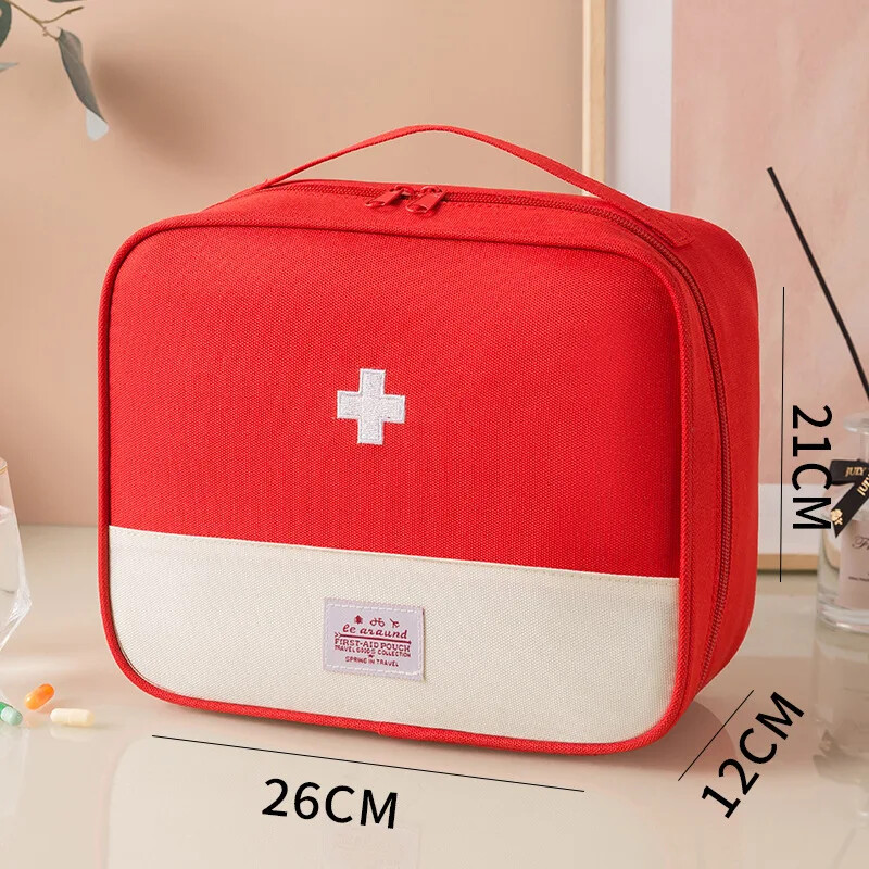 First Aid Carry Kit Bag Case Box Pouch Medical Emergency Survival Empty ...