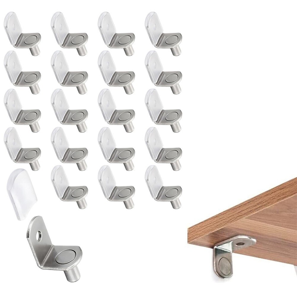 Cabinet Bracket Shelf Support Studs Solid Wood Plywood Plastic Glass ...