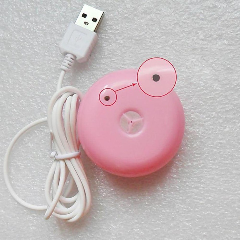 Mini USB Donut Humidifier Float Ultrasonic Mist Makers Aroma Diffuser ...