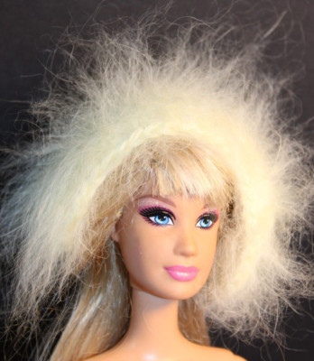 Barbie - other Fashion Dolls - Vintage Pale Yellow Crocheted Hat - Baby ...